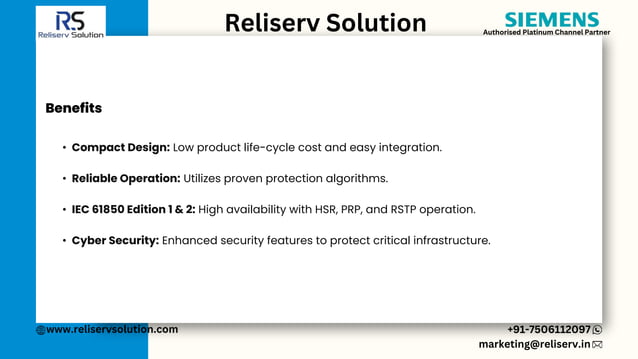 Siemens Reyrolle 7SR57 Motor Protection Numerical Relay | PPTX