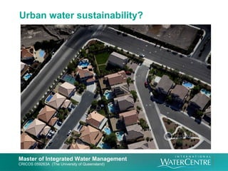 IWC Master of Integrated Water Management | PPT | Postgraduate ...