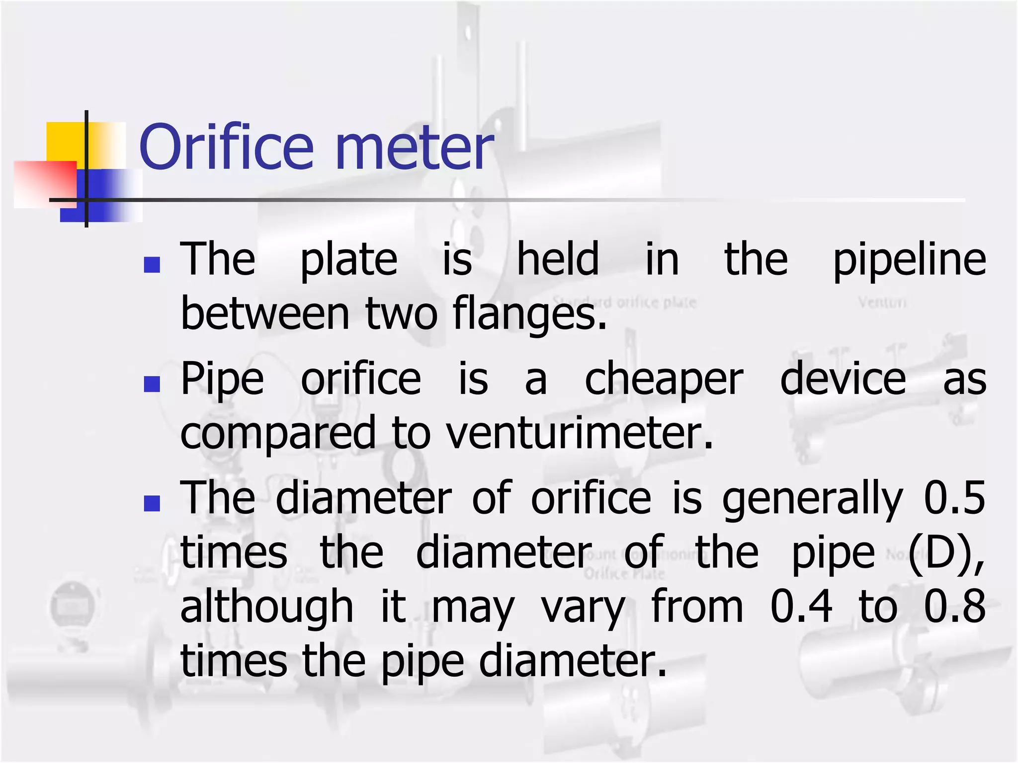 orifice meter | PPTX