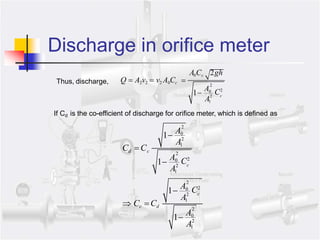 orifice meter | PPTX