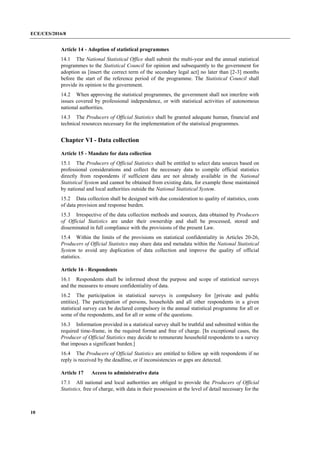 Generic law on official statistics | PDF