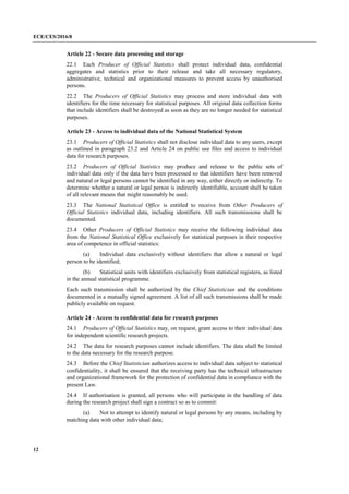 Generic law on official statistics | PDF