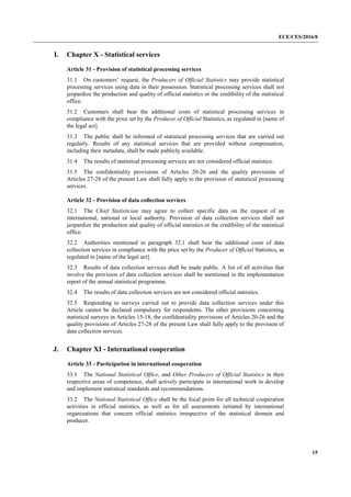 Generic law on official statistics | PDF