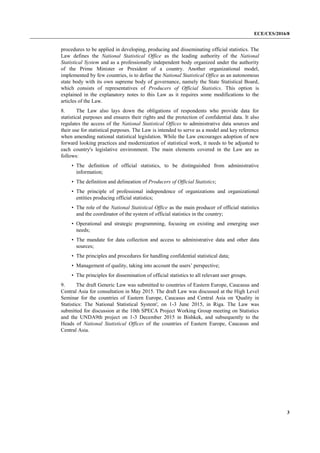 Generic law on official statistics | PDF