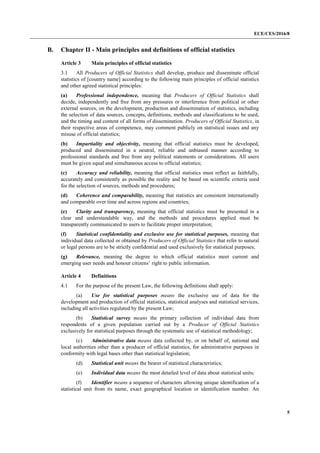 Generic law on official statistics | PDF