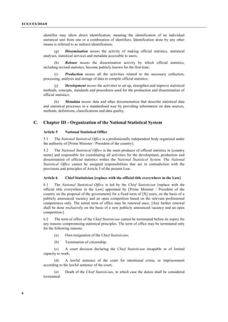 Generic law on official statistics | PDF
