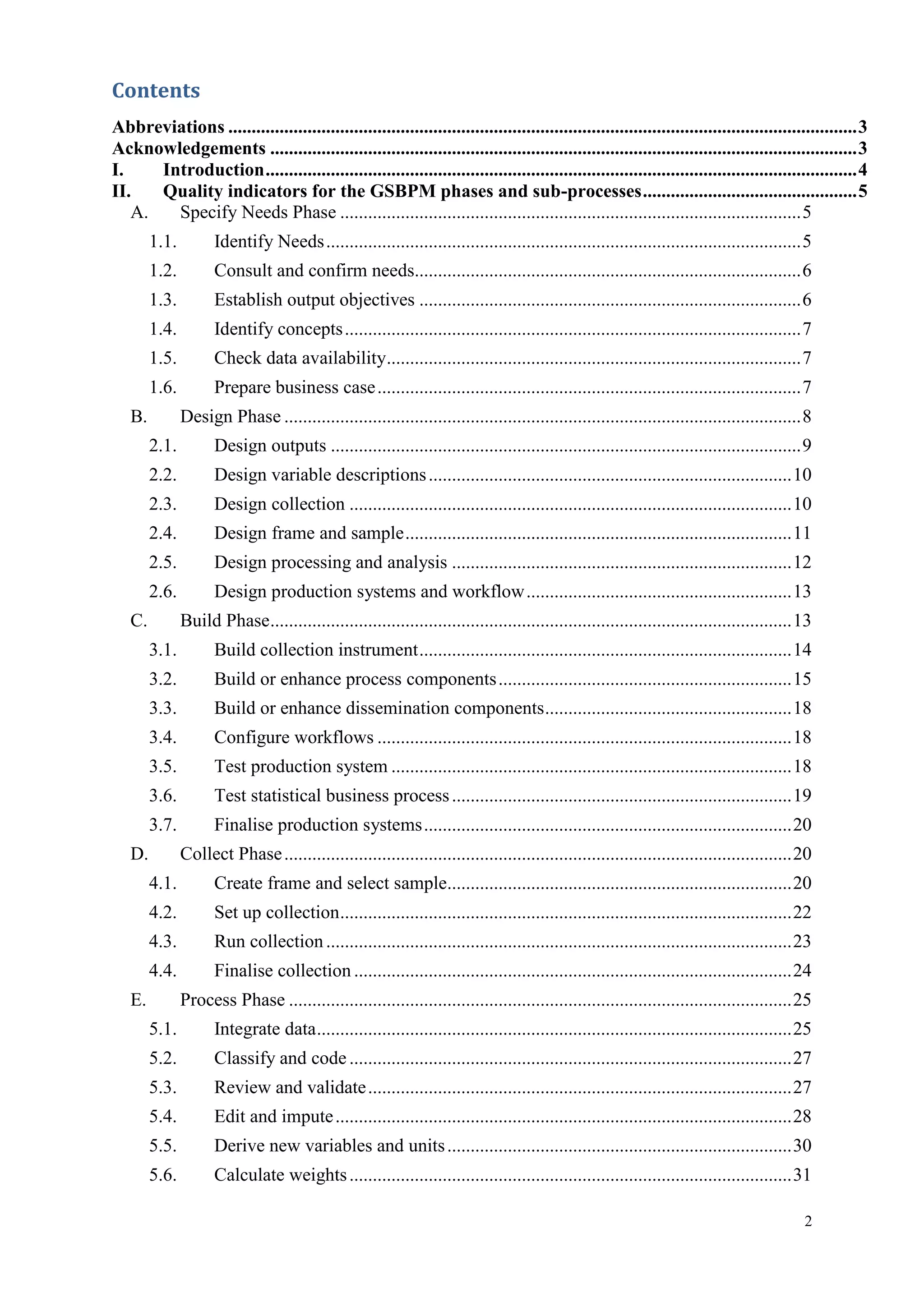 Quality indicators for the GSBPM | PDF