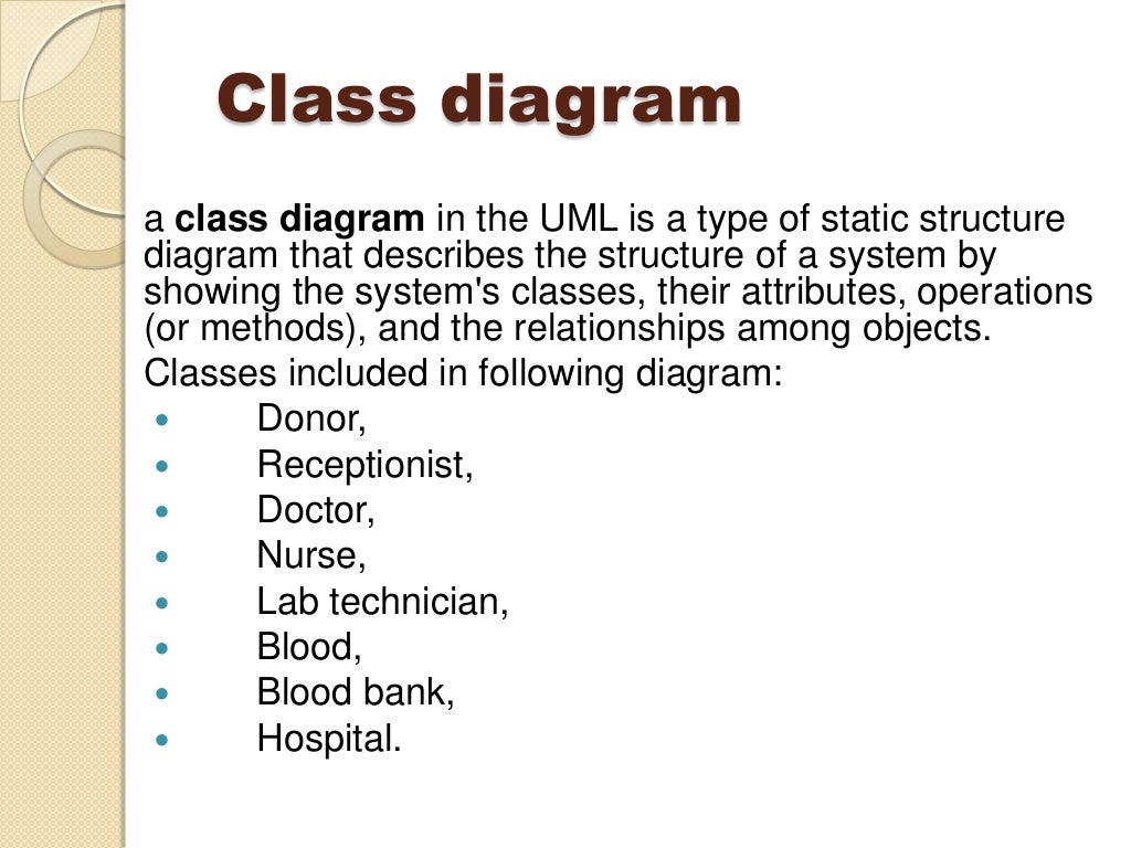 Blood Bank Management System (including UML diagrams) Blood Bank Management System (including UML diagrams)