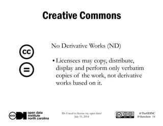 Do I need to license my open data? | PPT