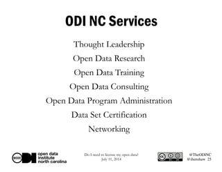 Do I need to license my open data? | PPT