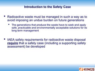 (140714) [park] safety assessment for radioactive waste disposal | PDF