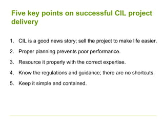 CIL: Project planning and infrastructure with notes | PPTX