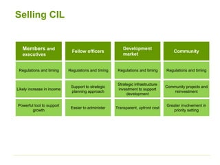 CIL: Project planning and infrastructure with notes | PPTX