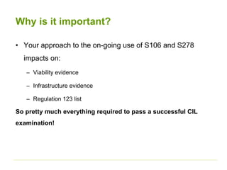 CIL vs S106 vs S108 | PPTX | Developmental Sites | Real Estate