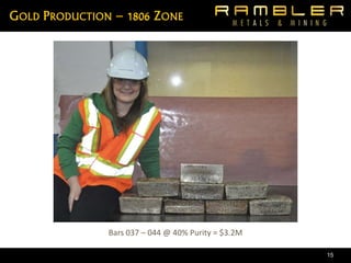 Rambler Metals & Mining Investor Roadshow | PPTX | Commodities | Economy