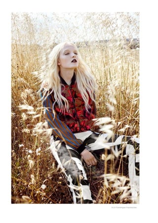 Maja Salamon Poses Outdoors for ELLE Poland by Agata Pospieszynska | PDF
