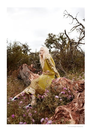 Maja Salamon Poses Outdoors for ELLE Poland by Agata Pospieszynska | PDF