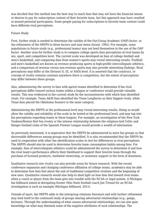 Development and validation of the Sport Rivalry Fan Perception Scale ...