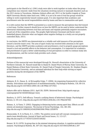 Development and validation of the Sport Rivalry Fan Perception Scale ...
