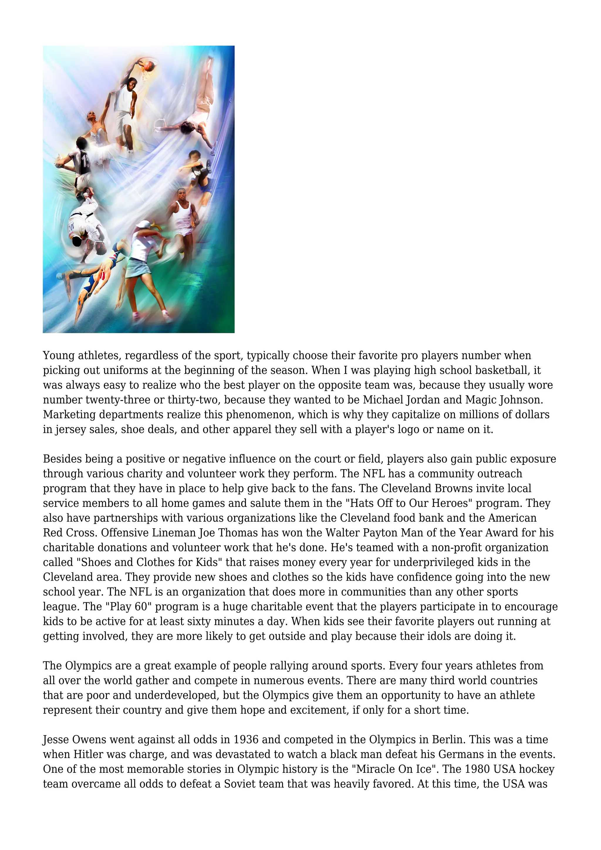 The Influence of Sports in the World Today | PDF
