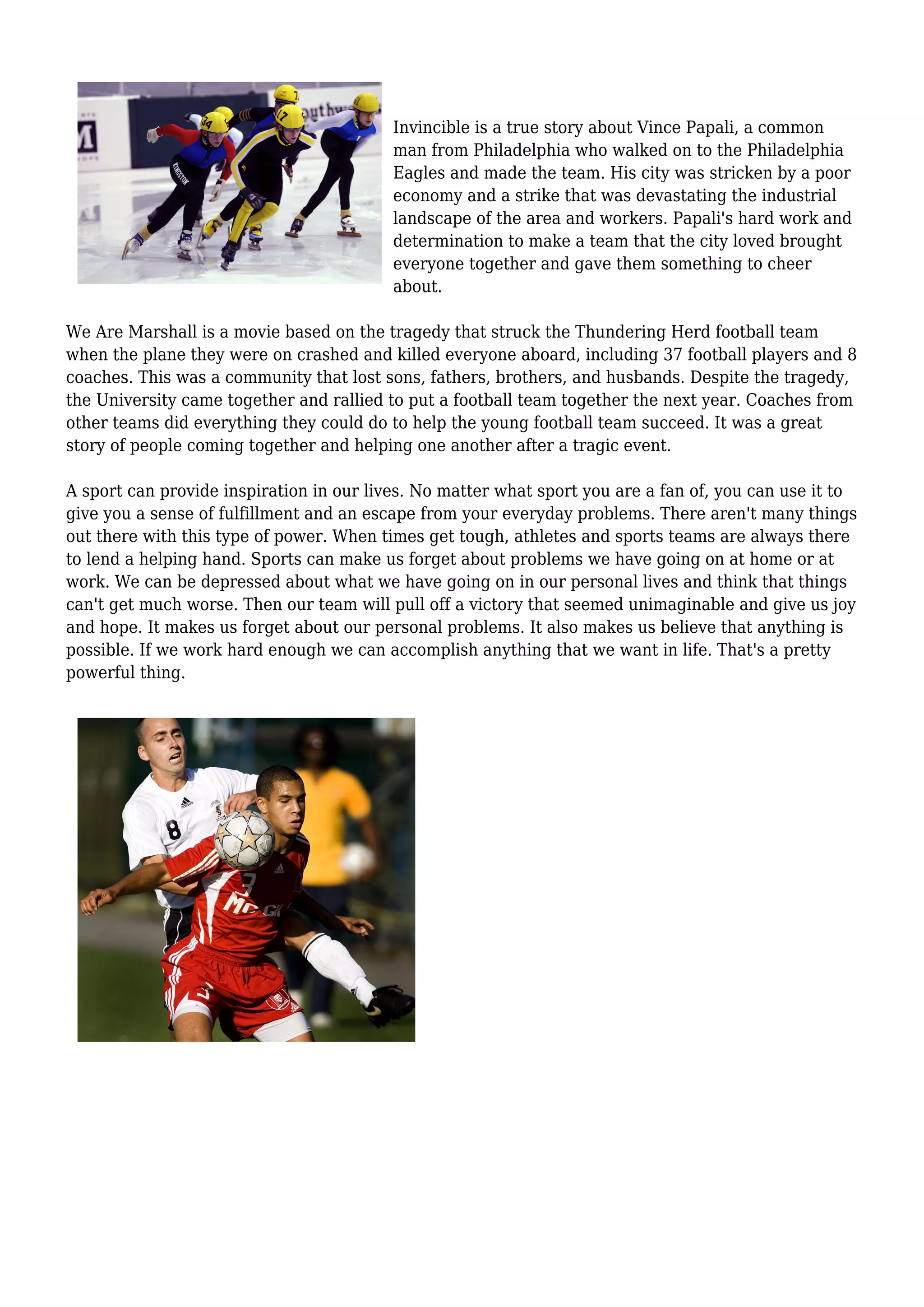 The Influence of Sports in the World Today | PDF