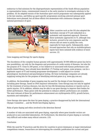 Talent identification in sport: practices and issues. | PDF