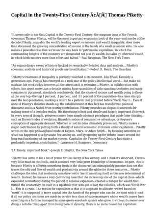 Capital in the Twenty-First Century — Thomas Piketty | PDF