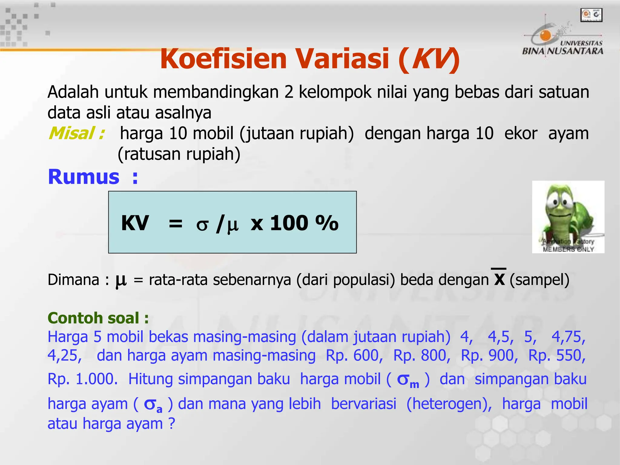 uji variasi atau dispersi dalam menggunakan spss ppt | PPT