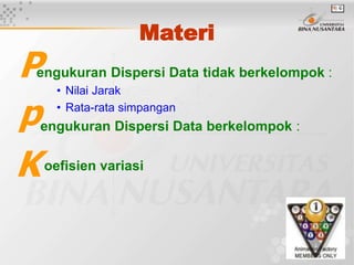 uji variasi atau dispersi dalam menggunakan spss ppt | PPT