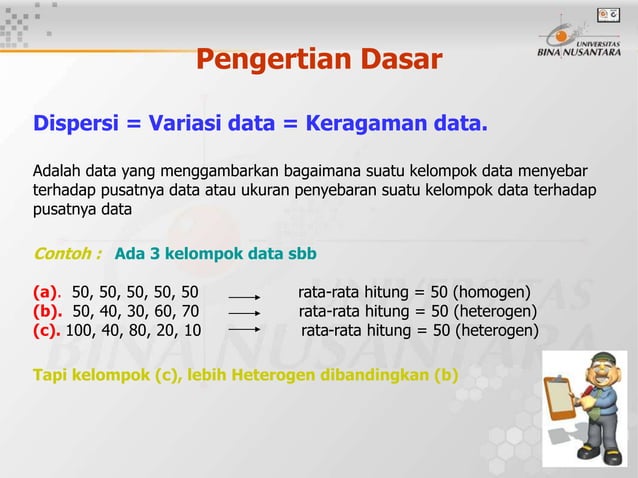 uji variasi atau dispersi dalam menggunakan spss ppt | PPT
