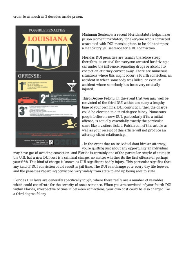 Dui Penalties In Florida