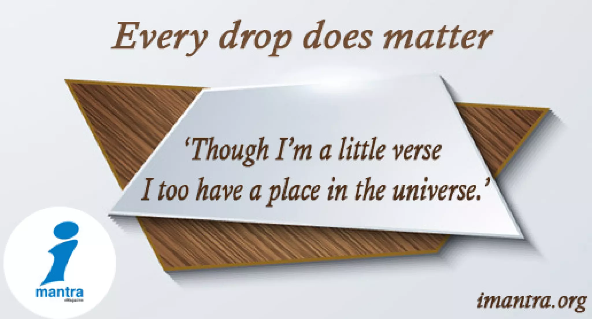 Every drop does matter | PPT