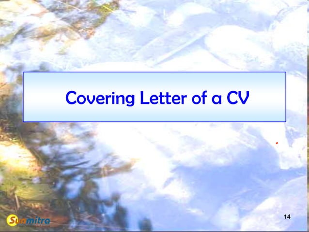 Preparing an Effective CV | PPT