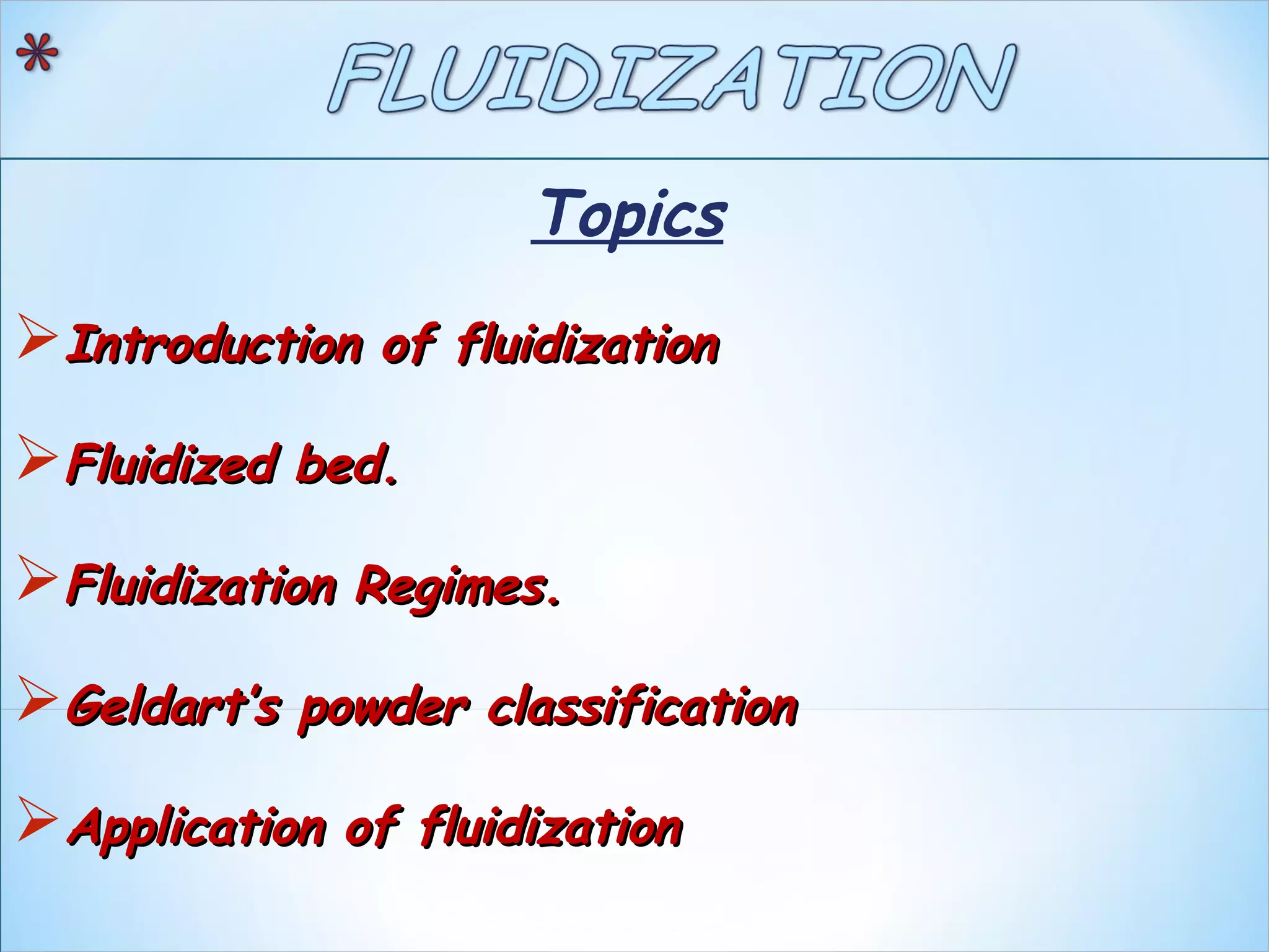 FLUIDIZATION | PPT