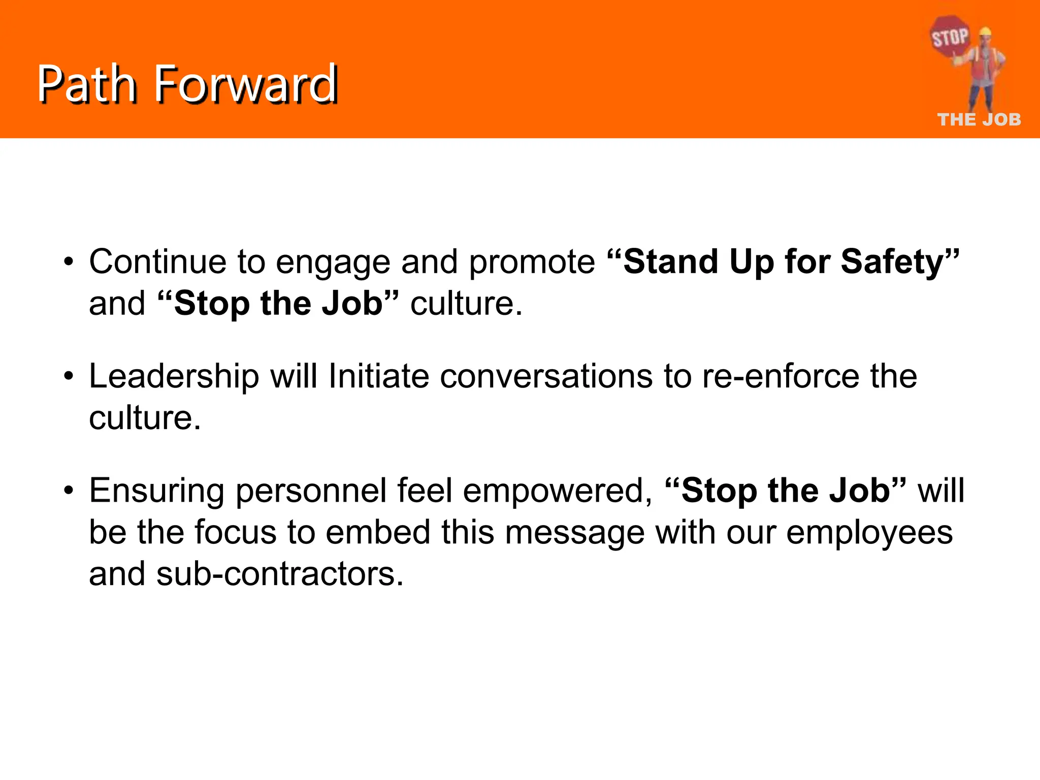 Stop work policy for all staff reference | PPT