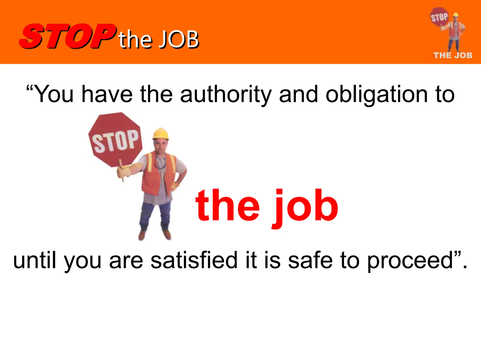 Stop work policy for all staff reference | PPT