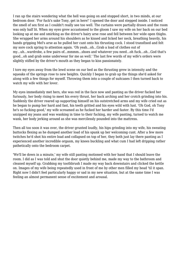 Watching My Wife Ch. 02 | PDF | Obscenity and Profanity | Sensitive Topics