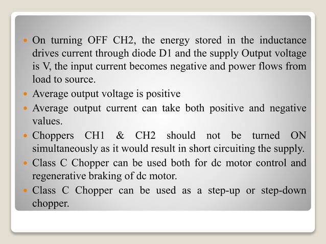 Dc to Dc Converter (chopper) | PPTX
