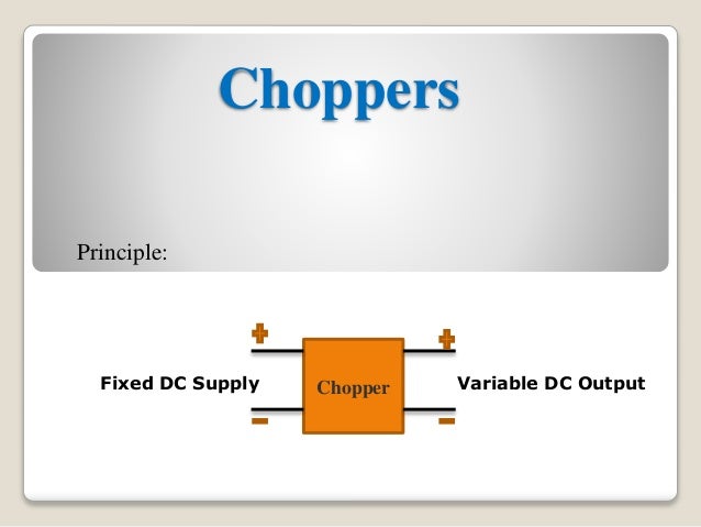 Dc to Dc Converter (chopper)
