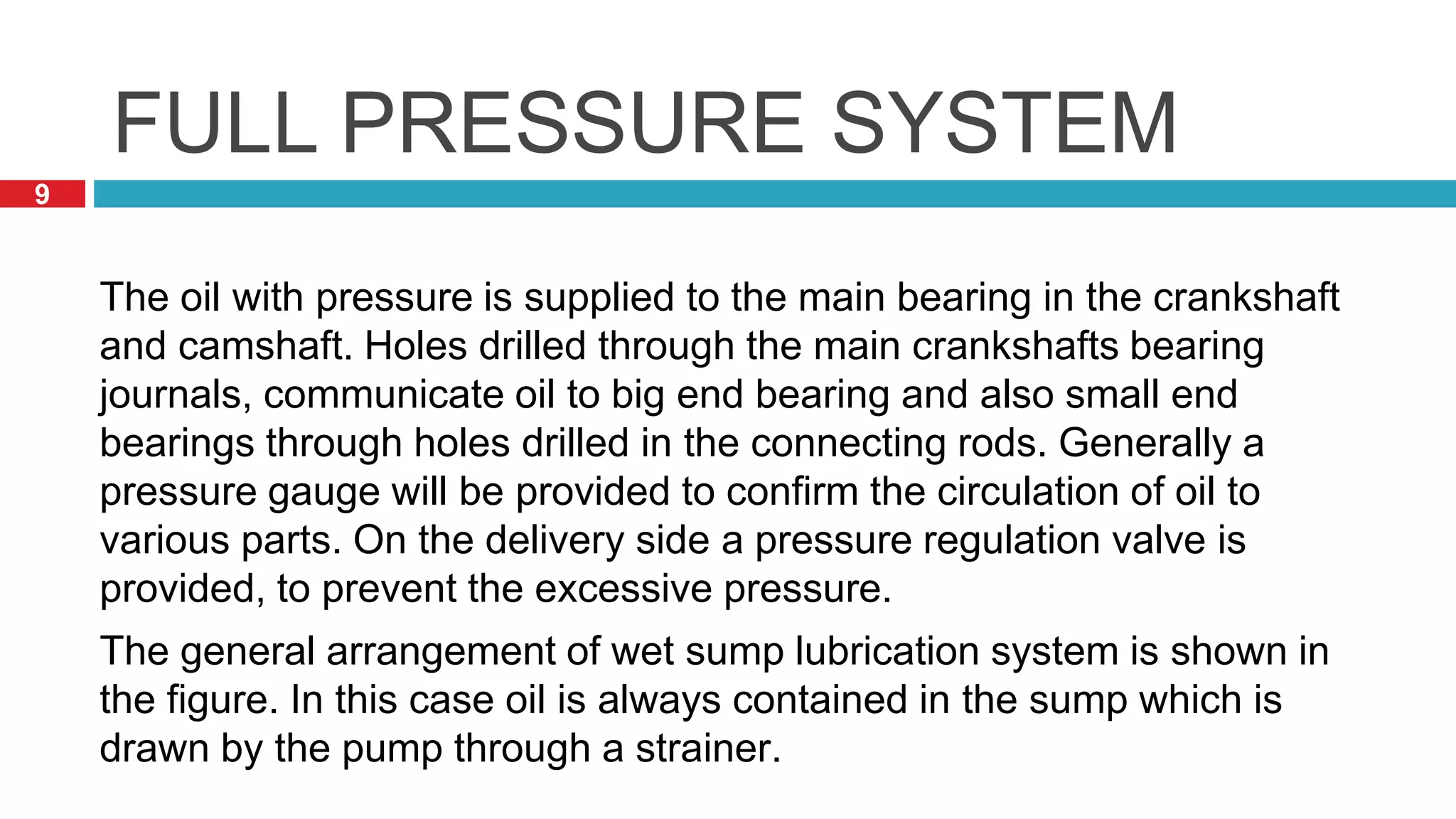 ENGINE LUBRICATING SYSTEM | PPTX