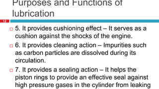 ENGINE LUBRICATING SYSTEM | PPTX