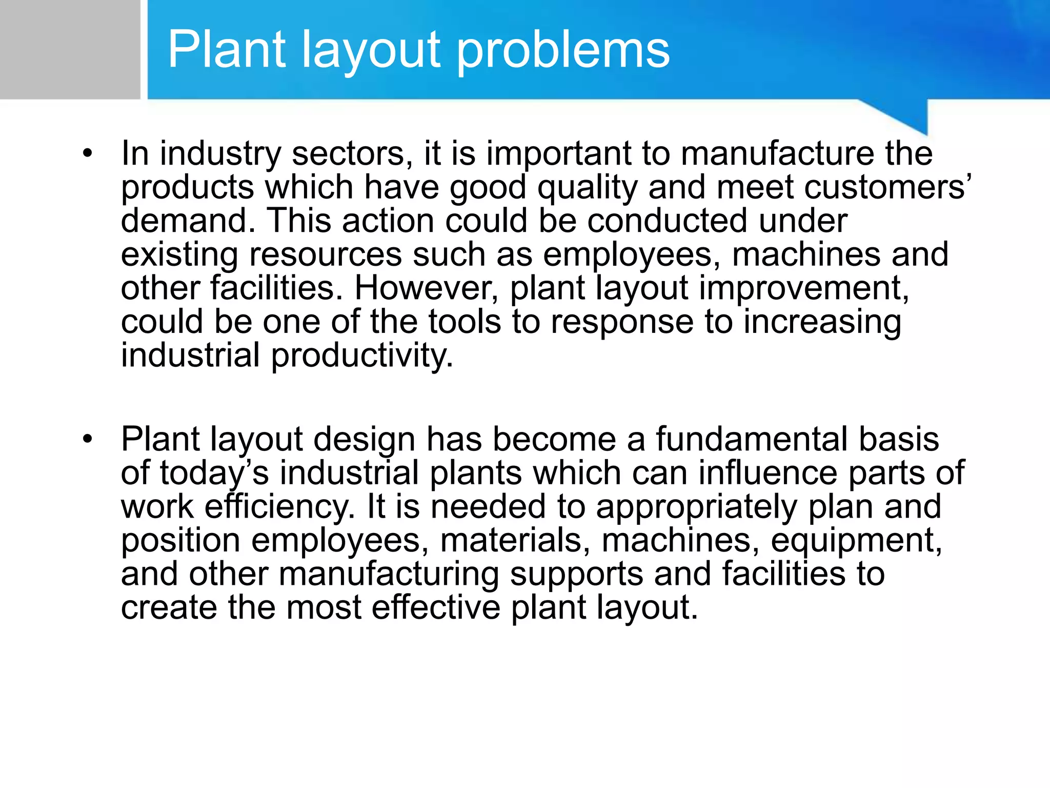 INDUSTRIAL ENGINEERING - PLANT LAYOUT | PPT