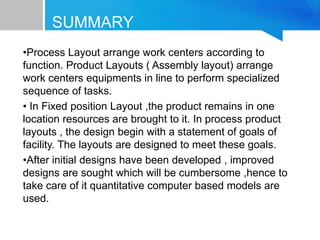 INDUSTRIAL ENGINEERING - PLANT LAYOUT | PPT