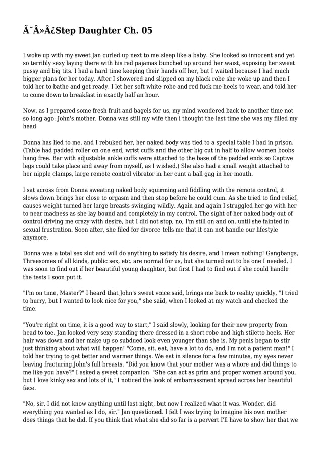 Step Daughter Ch. 05 | PDF | Sexual Conditions | Sexual Health