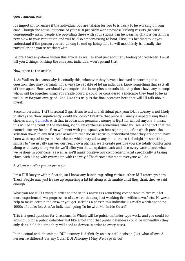 3 Critical Questions to Ask Your DUI Attorney