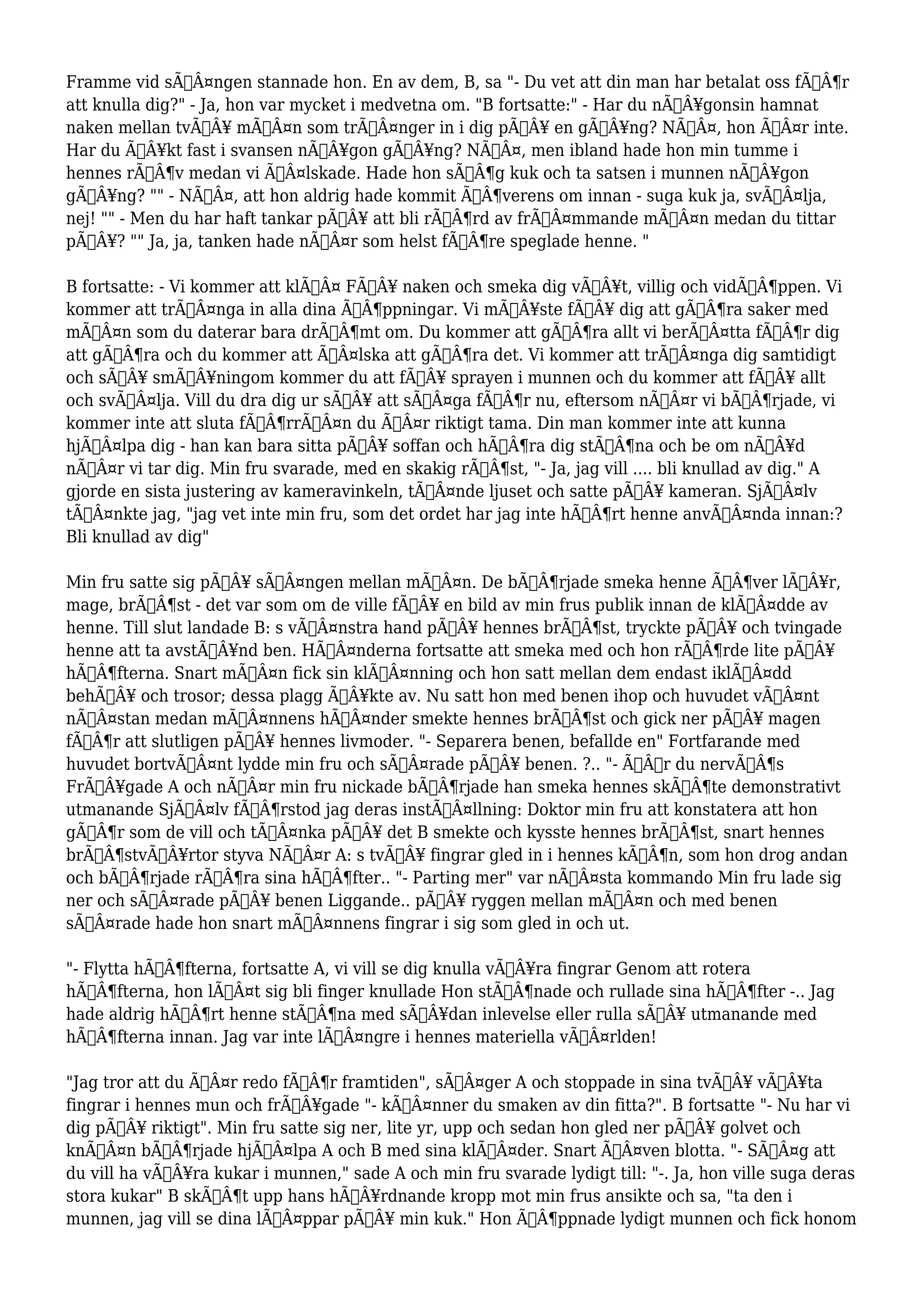 Min frus första dubbelmacka | PDF