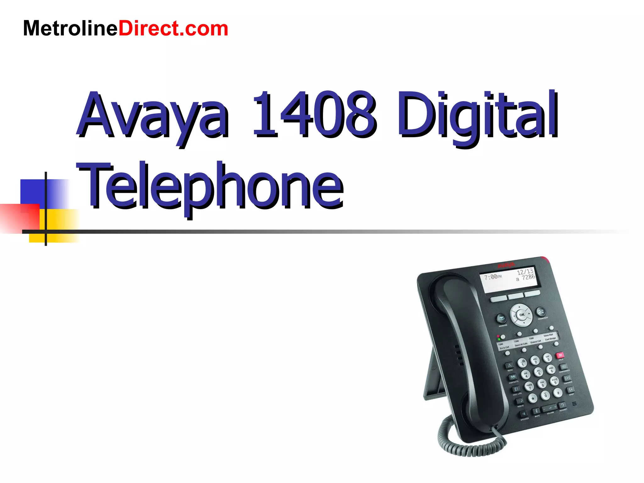Avaya 1408 Digital Telephone | PPT
