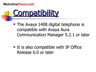 Avaya 1408 Digital Telephone | PPT