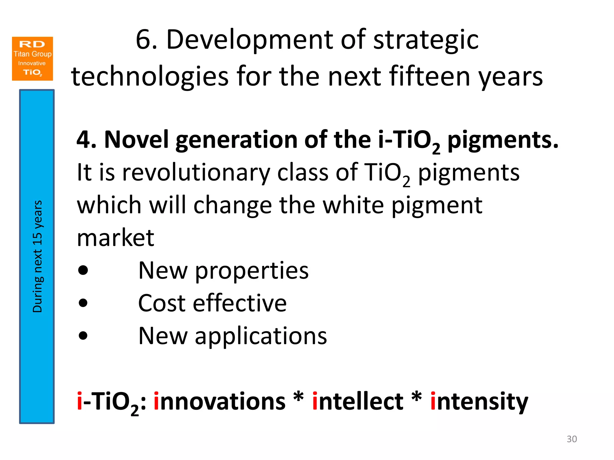 RD Titan Group Innovative TiO2. Full range of technologies for ...