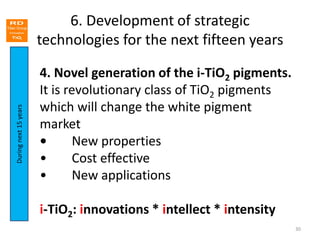 RD Titan Group Innovative TiO2. Full range of technologies for ...